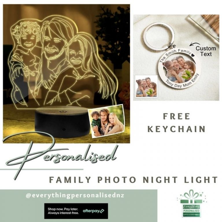 Family Photo Night Light - Everything Personalised NZ